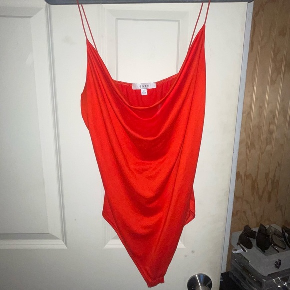 gaze | Tops | Red Bodysuit | Poshmark